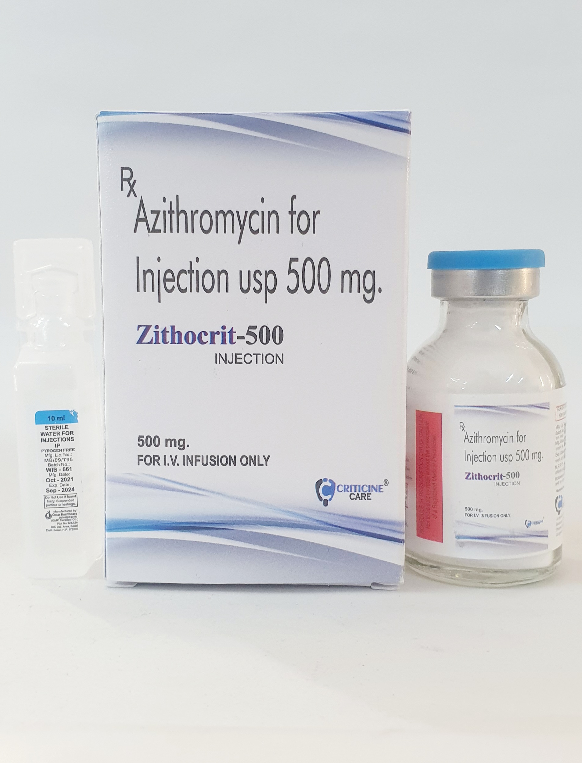 Azithromycin for Injection USP 500 mg. Manufacturer | Supplier And PCD ...